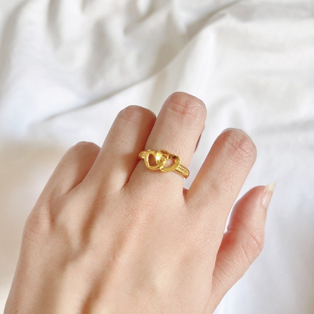 *Special Promo* Vietnamese Sand Gold Love Series 24K Gold 999 Ring ...