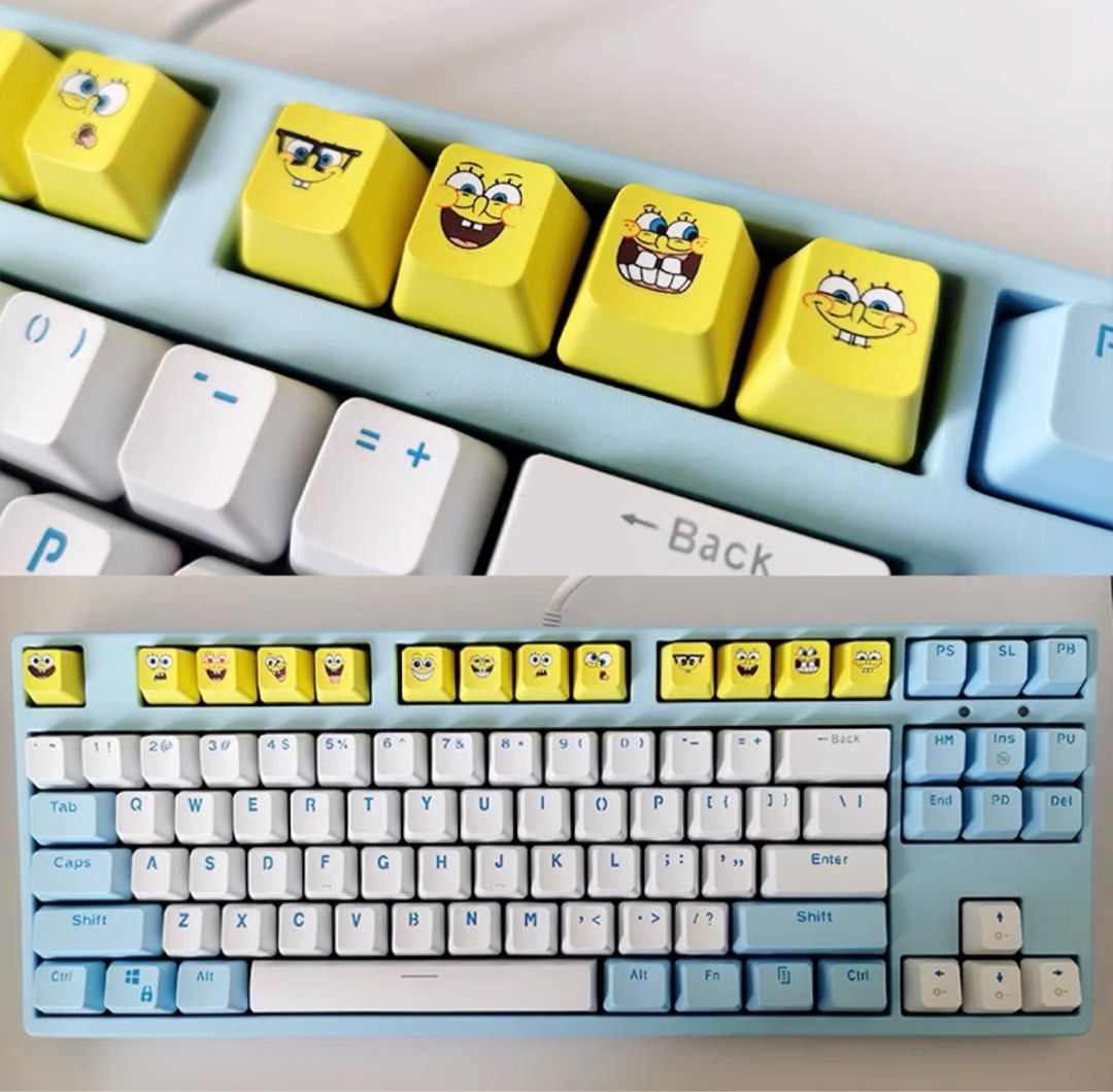 SpongeBob Keycaps, Computers & Tech, Parts & Accessories, Computer ...