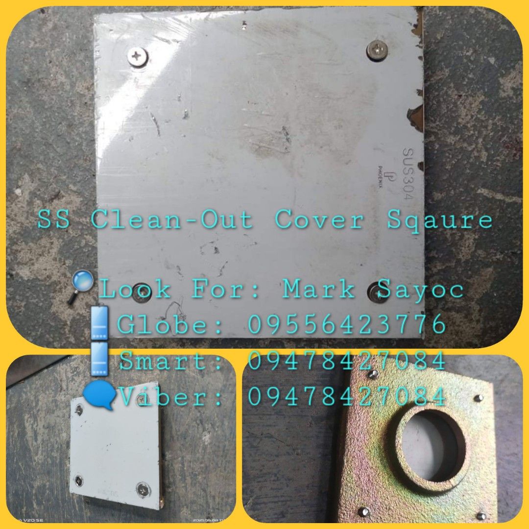 SS Clean-Out Cover Square, Commercial & Industrial, Construction ...