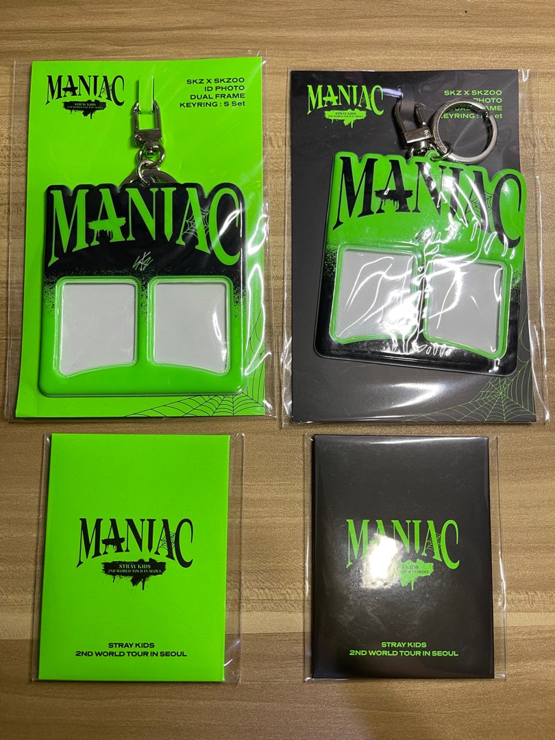 Stray Kids Maniac ID Photo Dual Frame Keyring S & K Set, Hobbies & Toys ...