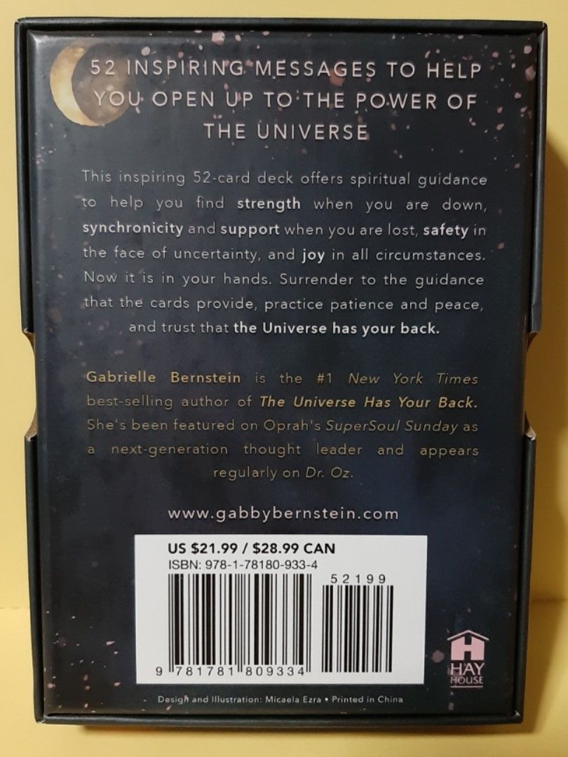 The Universe Has Your Back Oracle Deck Gabrielle Bernstein, Everything ...