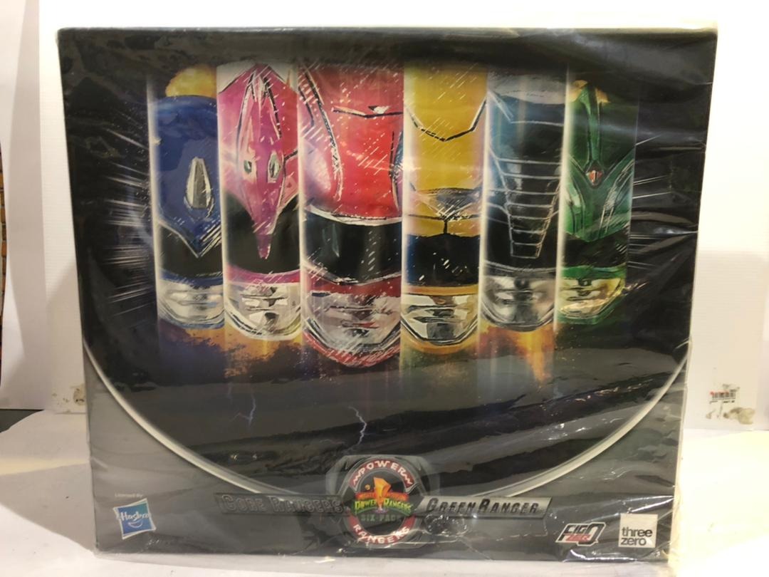 Threezero Mighty Morphin Power Rangers 1/6 Core Rangers + Green Ranger ...