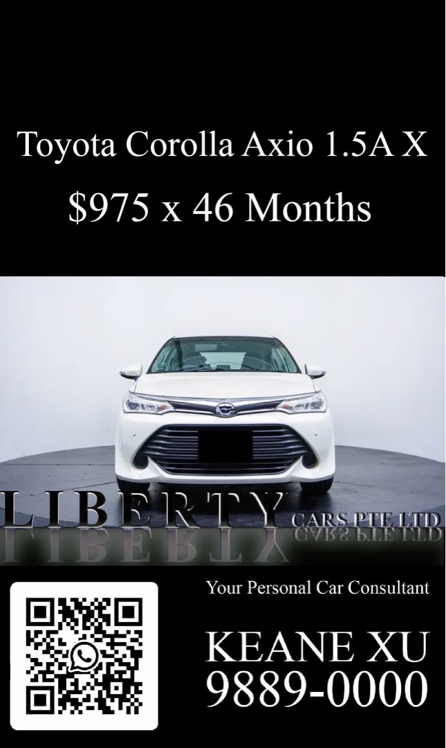 Toyota Corolla Axio 1.5 X (A), Cars, Used Cars on Carousell