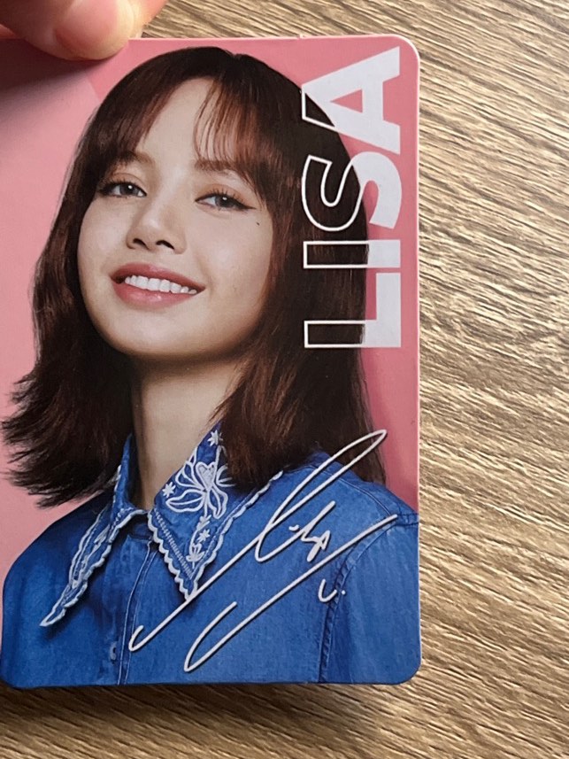 [TRADE] BLACKPINK OREO LISA no.8 photocard for GRP CARD NO 10, Hobbies ...