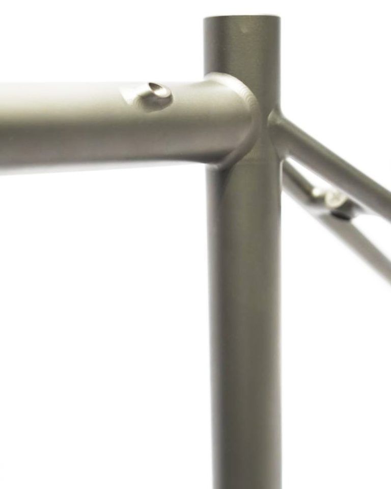 Triton Rim Brake Raw Titanium Frameset (490x420mm) For Bicycle and ...