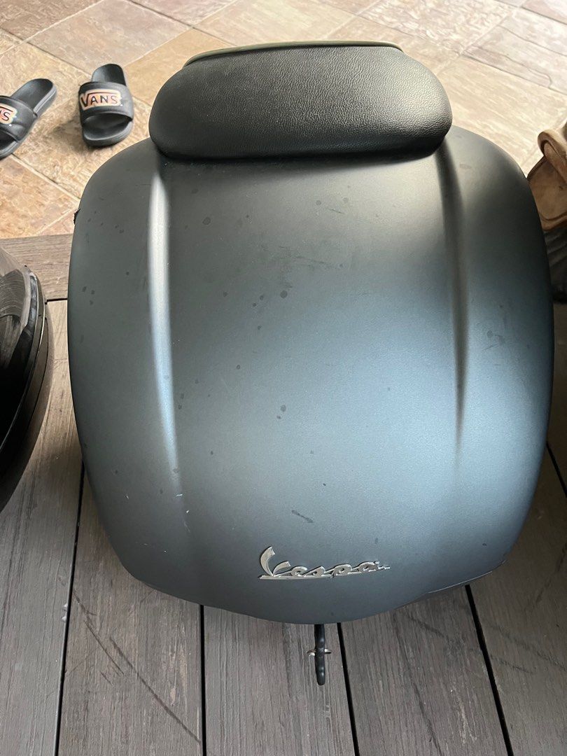 Vespa box, Motorcycles, Motorcycle Accessories on Carousell
