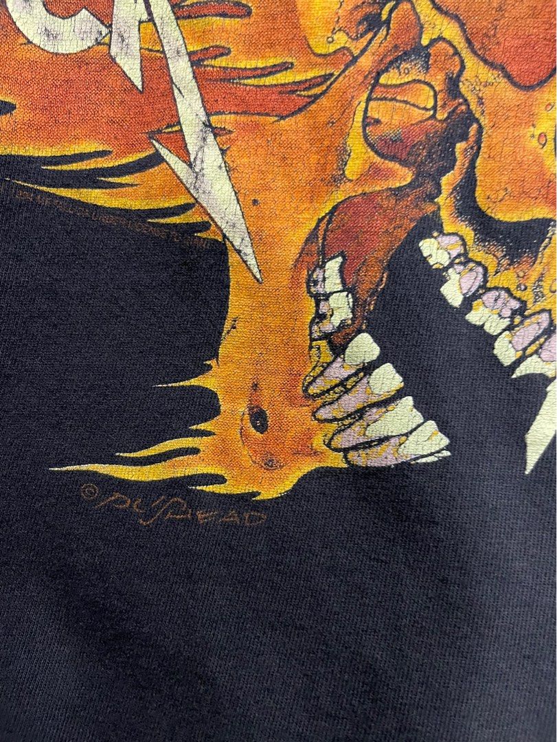 Vintage 1994 Metallica Pushead tee, Men's Fashion, Activewear on Carousell