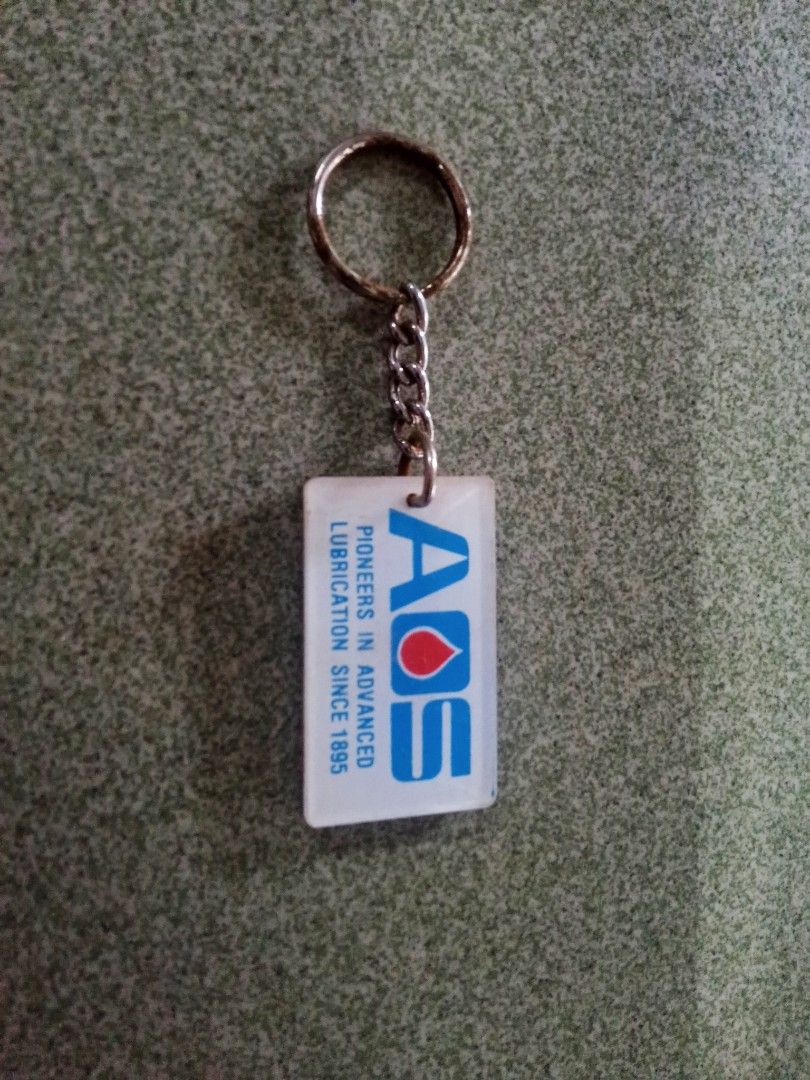 Vintage AOS - Pioneers In Advanced Lubrication Oil Since 1895 Keychain ...