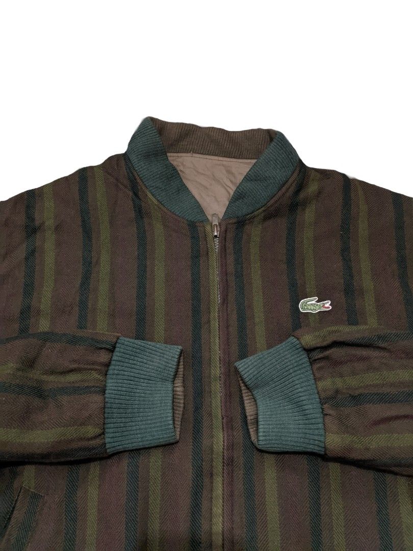 Vintage Lacoste Reversible Bomber Jacket, Men's Fashion, Coats, Jackets ...