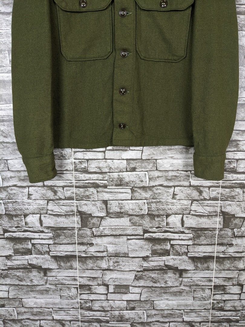 Vintage Military Army Button Winterwear Wool Jacket Pocket Men, Men's ...