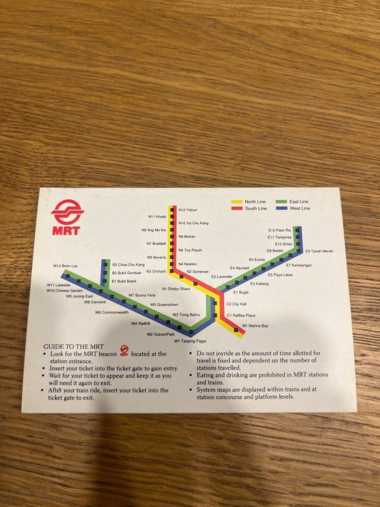 Vintage MRT card: Meet in Singapore 1995, Hobbies & Toys, Memorabilia ...