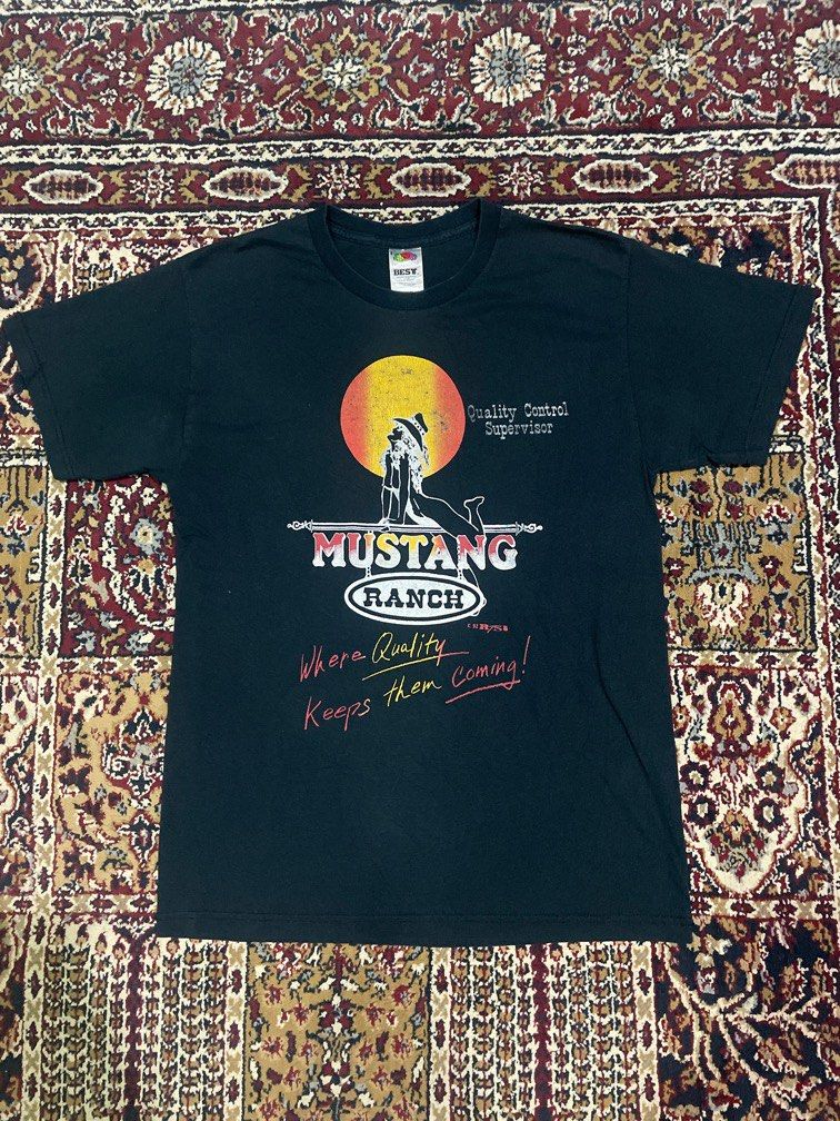 Vintage Mustang Ranch Brothel T-Shirt, Men's Fashion, Tops & Sets ...