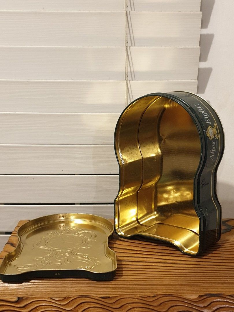Vintage After Eight Chocolate Clock Shape Tin Box Decorative, Hobbies ...