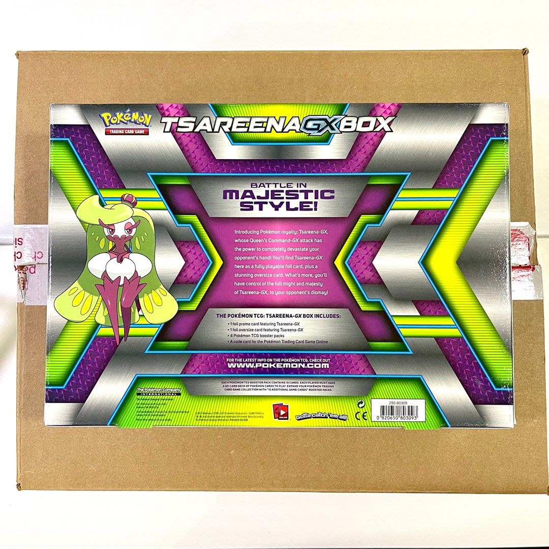 [Vintage] Pokemon TCG Tsareena GX Collection Box | Sun&Moon Base Set ...