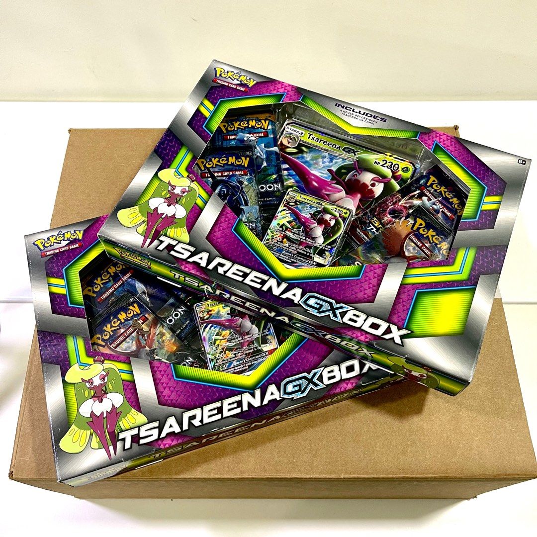 [Vintage] Pokemon TCG Tsareena GX Collection Box | Sun&Moon Base Set ...