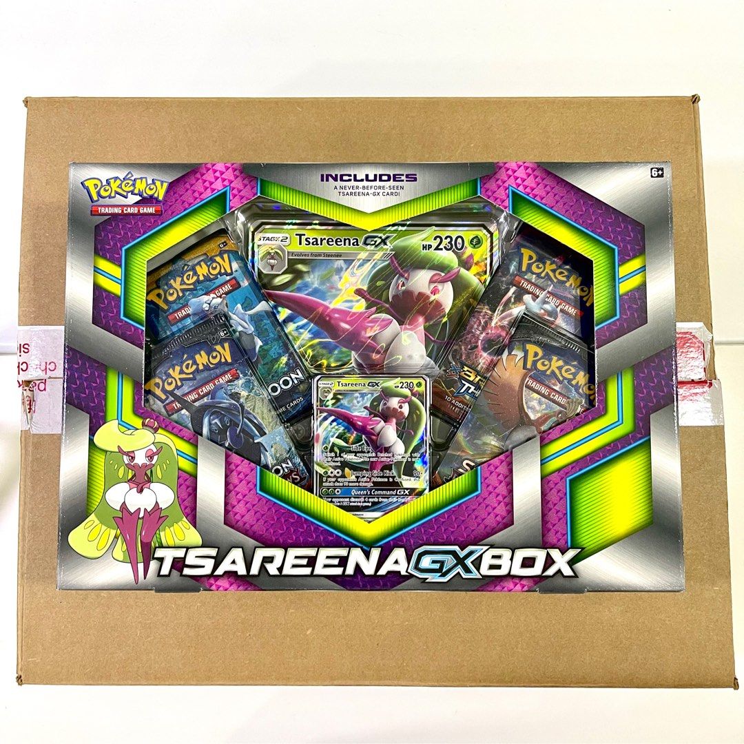 [Vintage] Pokemon TCG Tsareena GX Collection Box | Sun&Moon Base Set ...