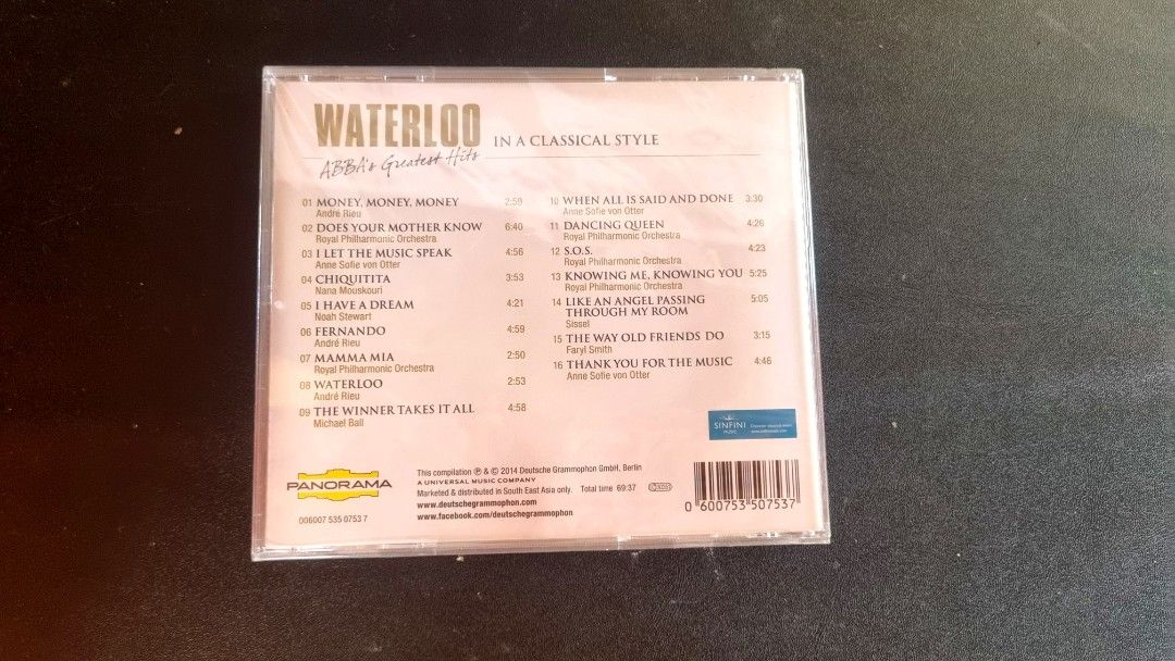 Waterloo-ABBA greatest hits inclassical style CD, Hobbies & Toys, Music ...