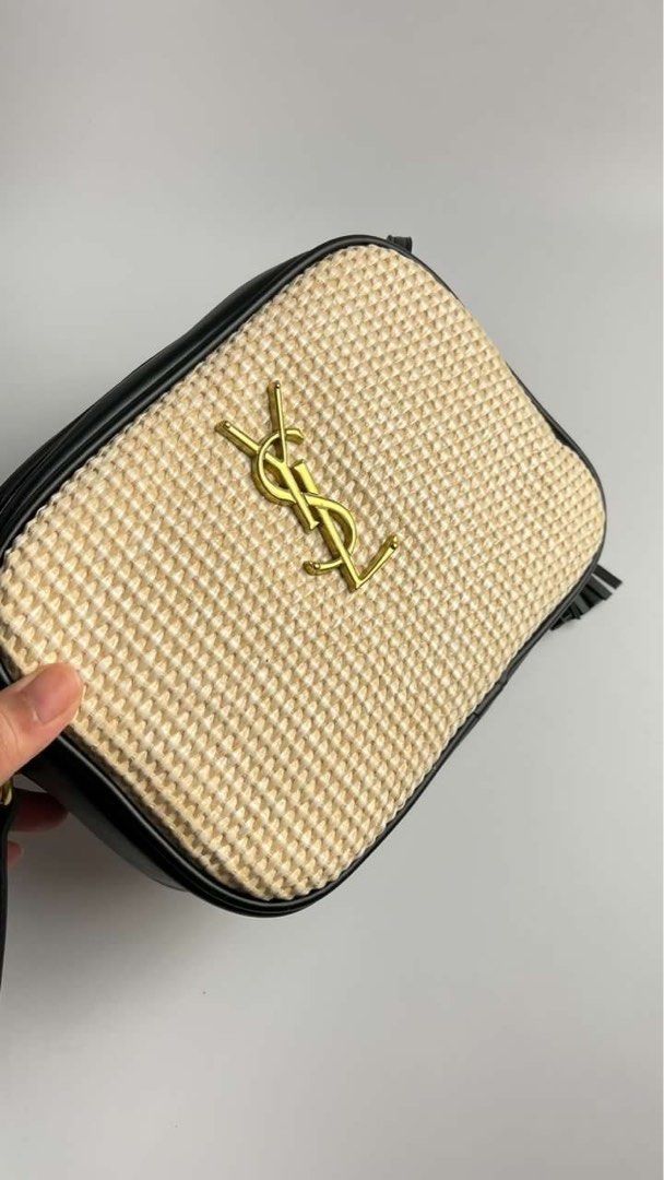 YSL Lou Raffia Crossbody Bag on Carousell
