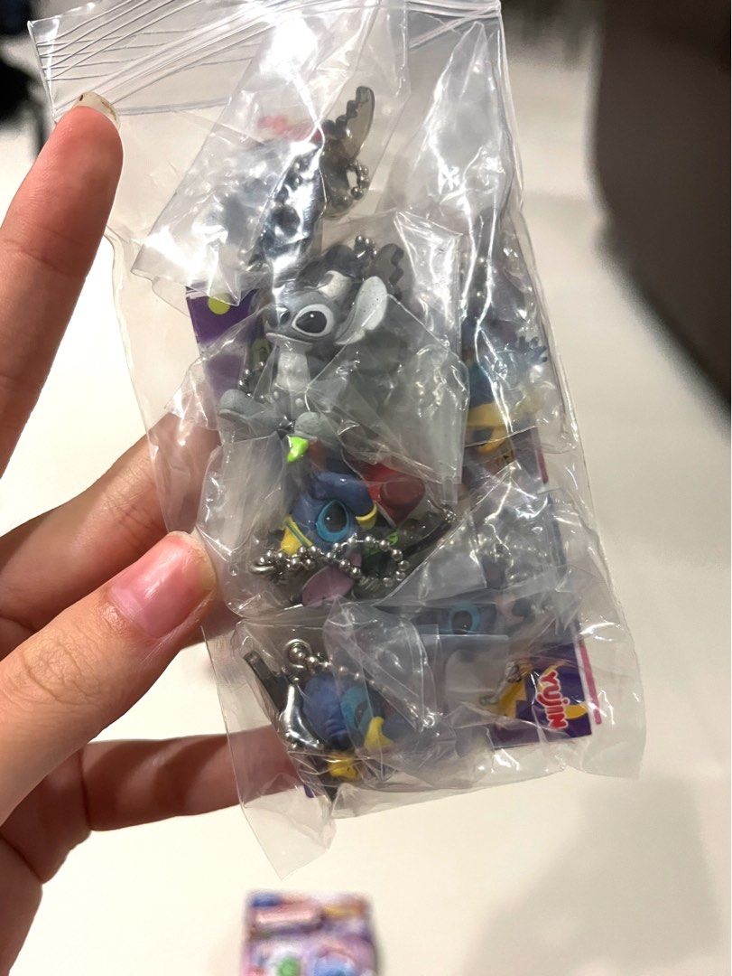 yujin stitch FULL SET 2000s keychain phone strap charm, Hobbies & Toys ...