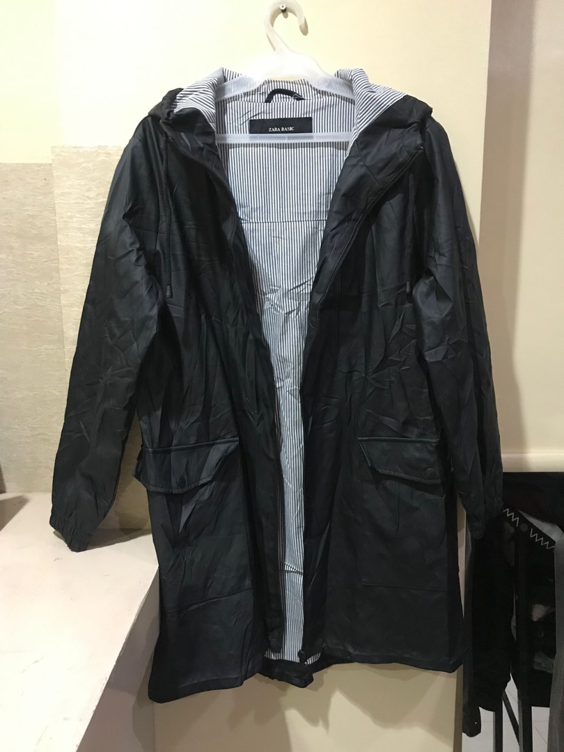 Zara Basic Faux Leather Jacket- Unisex, Women's Fashion, Coats, Jackets and Outerwear on Carousell