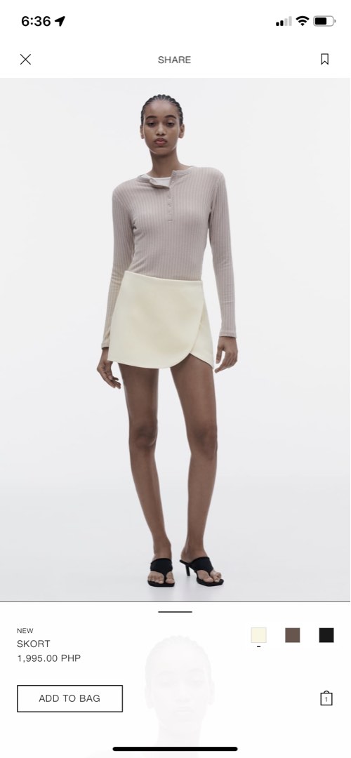 Zara Skort, Women's Fashion, Bottoms, Skirts on Carousell