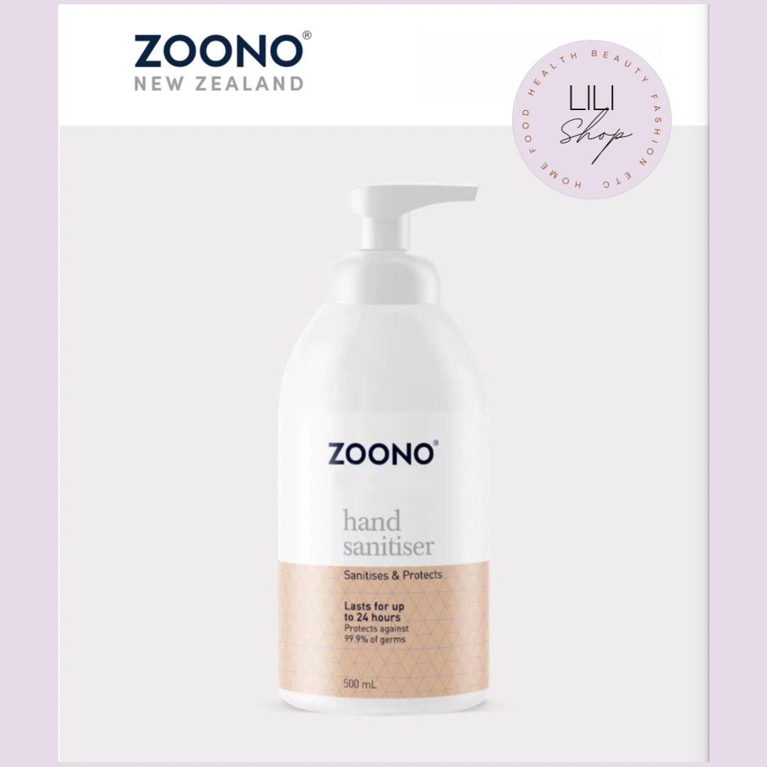 ZOONO Hand Sanitizer 500ml 24-hour Protection Alcohol Free Made In NZ ...