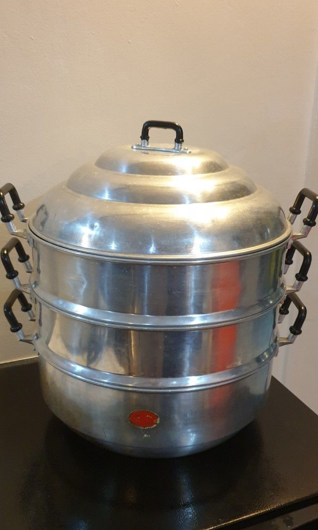 Old school 2 tier steamer, Furniture & Home Living, Kitchenware ...