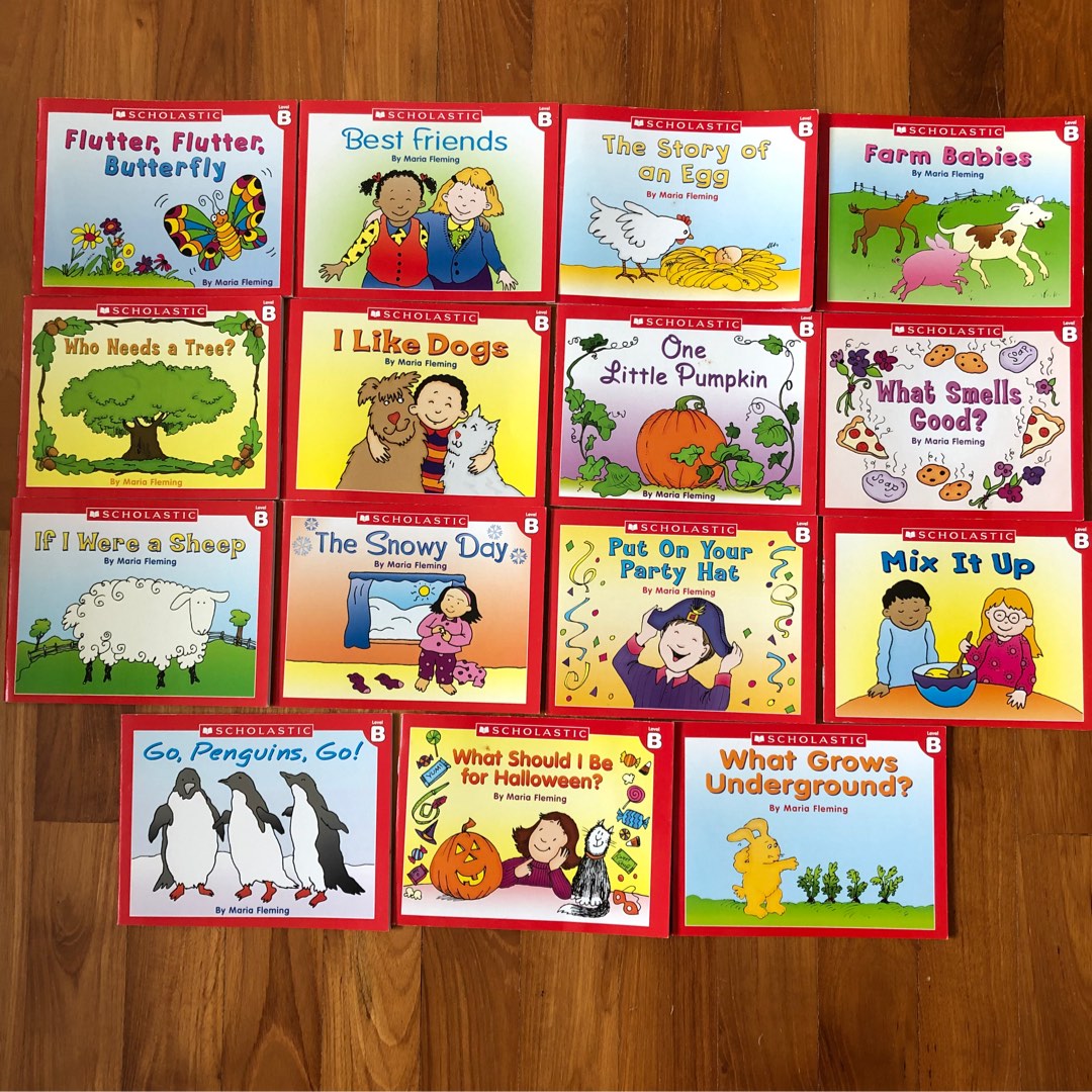 3 sets of Scholastic English pictorial picture story books beginners ...