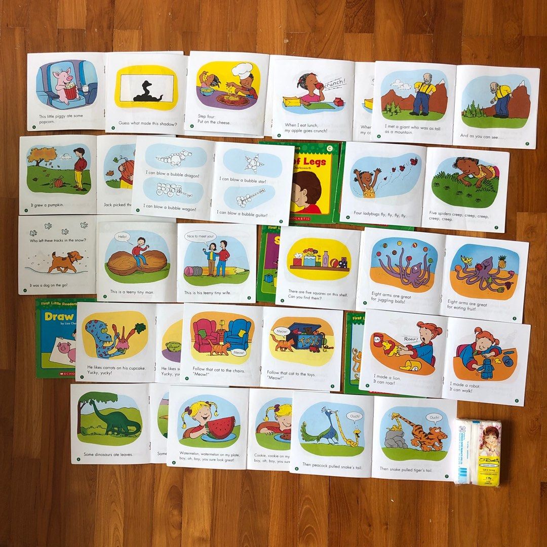 3 sets of Scholastic English pictorial picture story books beginners ...