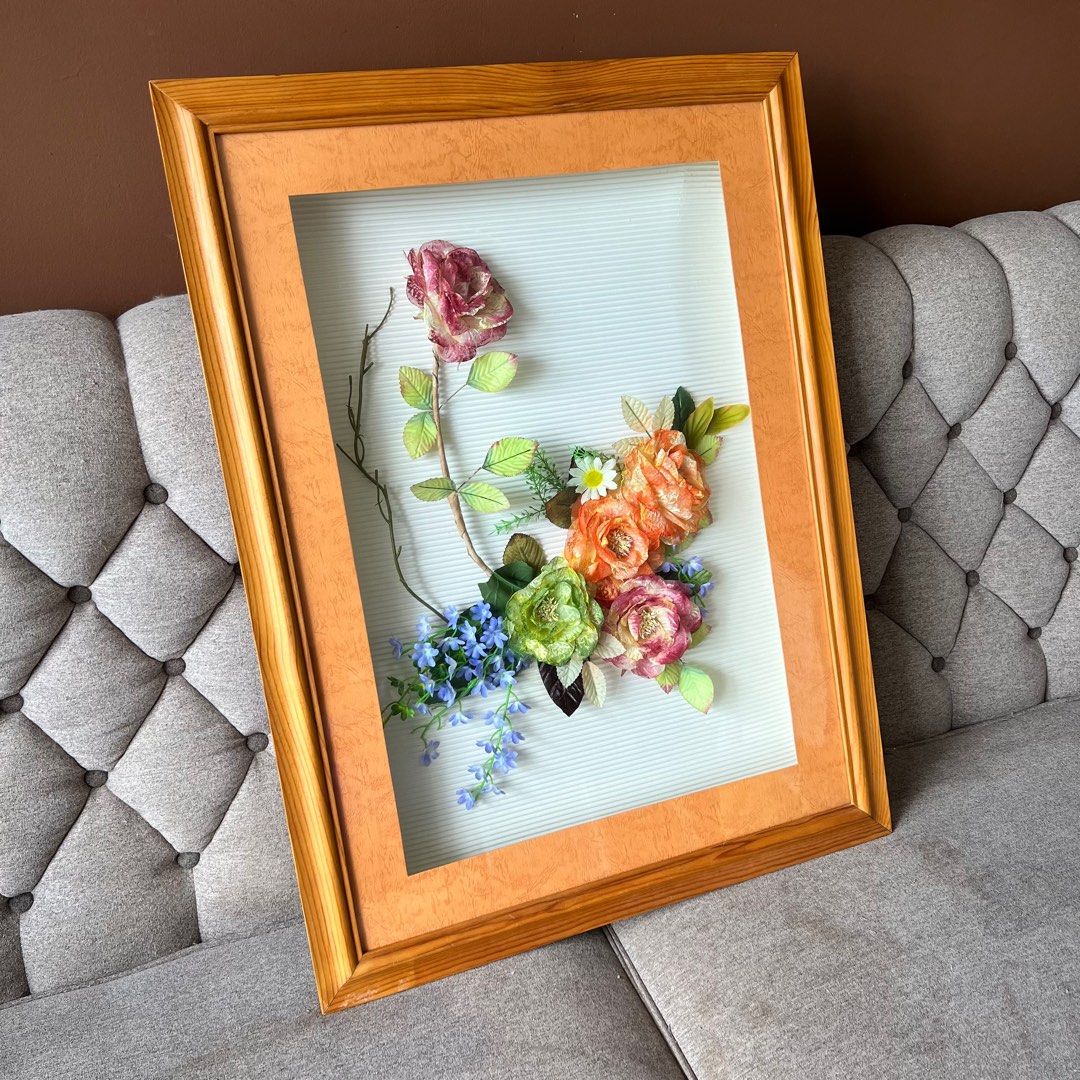3D Floral Frame, Furniture & Home Living, Home Decor, Frames & Pictures ...