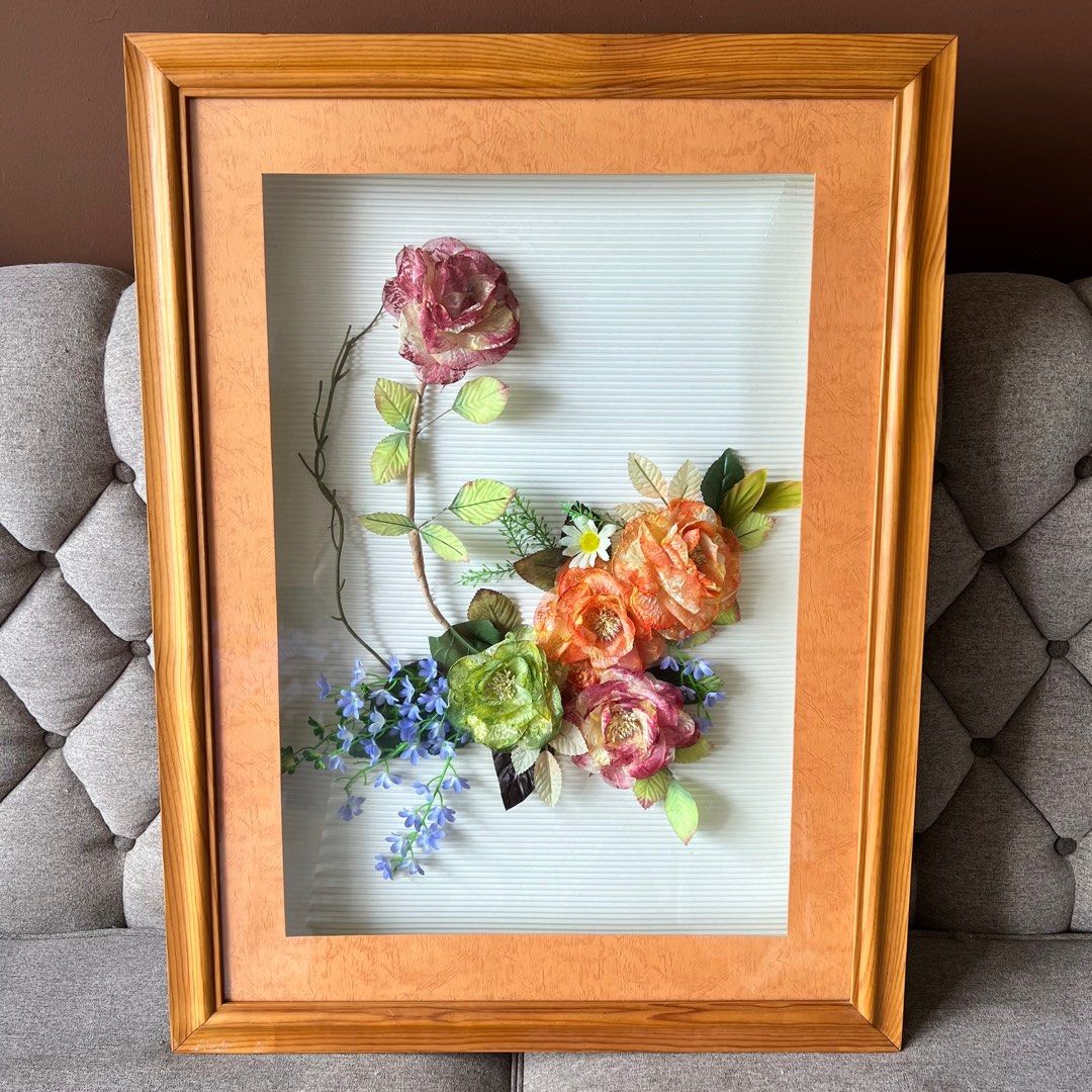 3D Floral Frame, Furniture & Home Living, Home Decor, Frames & Pictures ...
