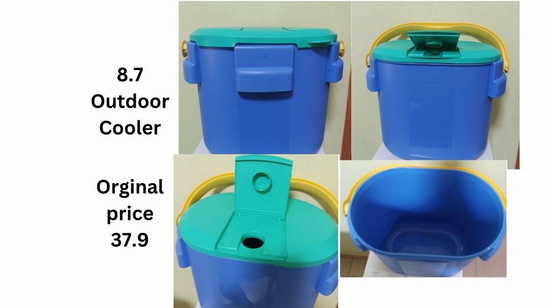 8.7L Tupperware Outdoor Cooler, Furniture & Home Living, Kitchenware ...