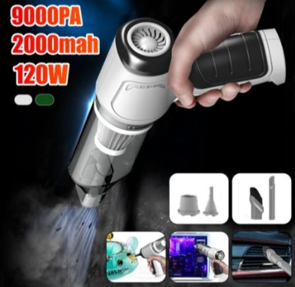 9000PA 3-in-1 Portable Cordless Car Vacuum Blow Cleaner Handheld Vacuum ...