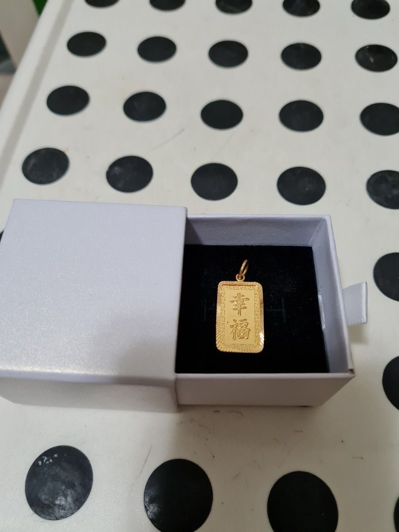 999.9 gold bar + 916 frame 6.47g, Women's Fashion, Jewelry & Organisers ...