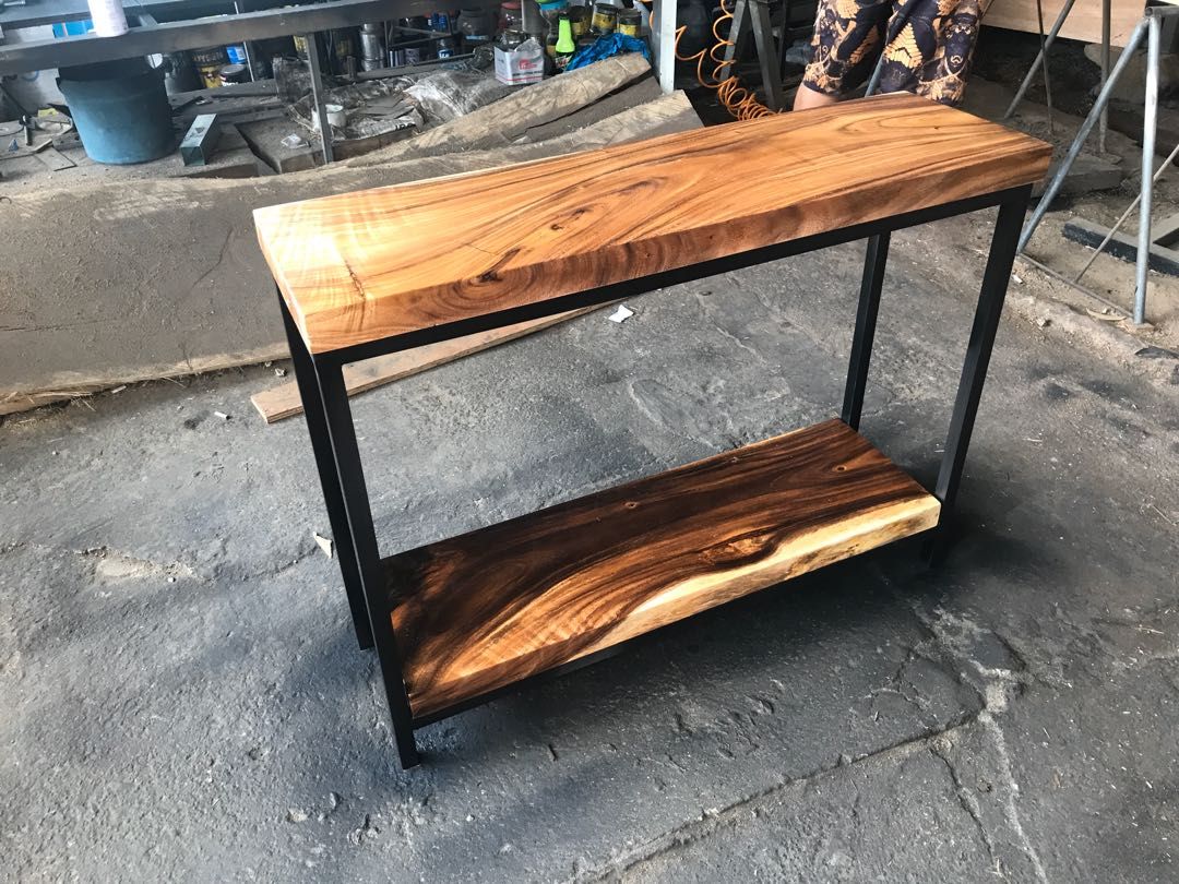 Acacia Console Table 2 layers on Carousell