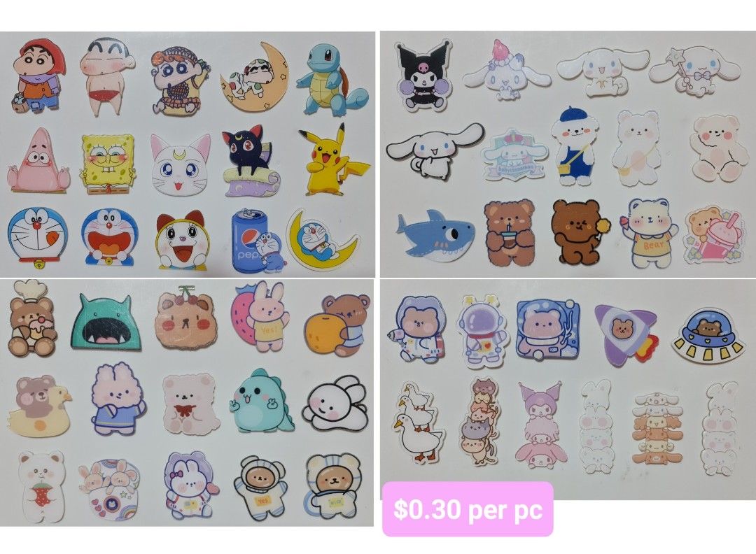 Acrylic Sanrio Cartoon Character Charm, Hobbies & Toys, Stationery ...