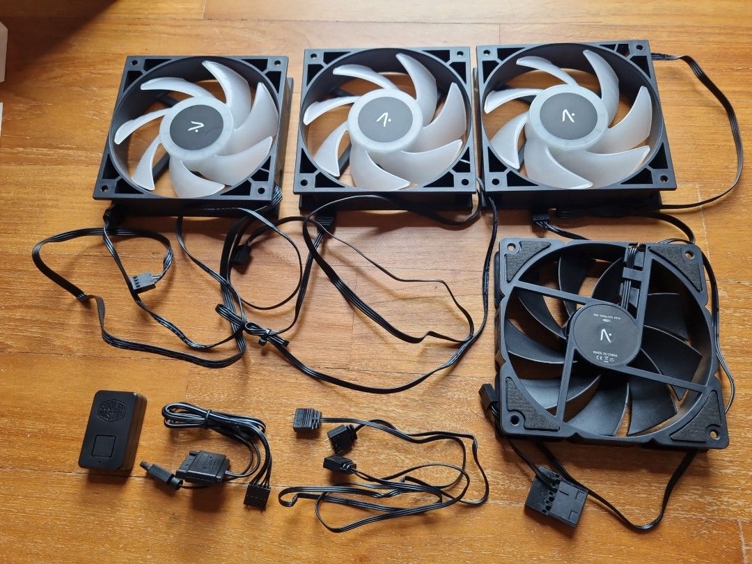 Aftershock case fans + CM argb controller, Computers & Tech, Parts ...