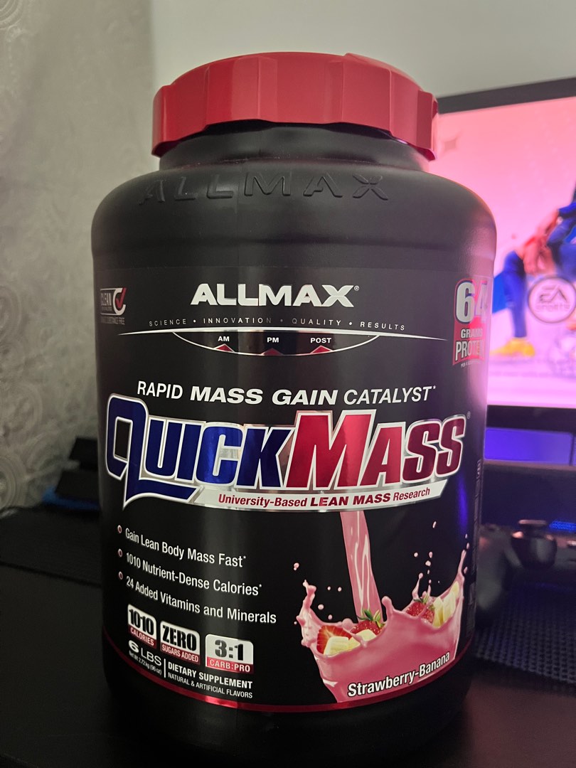 AllMax QuickMass Rapid Mass Gain Catalyst 6 lbs, Health & Nutrition, Health Supplements, Sports ...