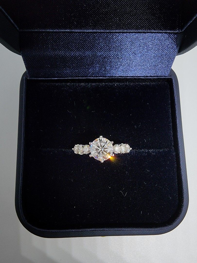 Ask.Diamond™ - Classic 6 prongs with 6 sides Engagement ring, Women's ...