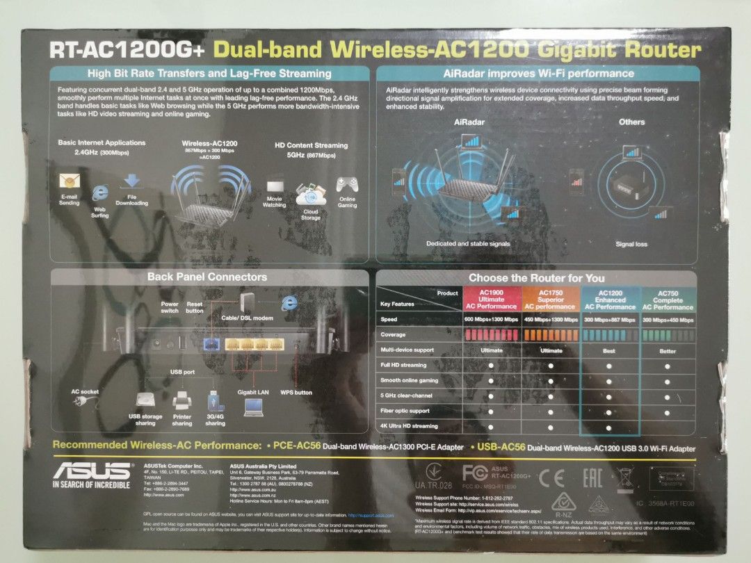 ASUS 802.11ac Dual-band Router, Computers & Tech, Parts & Accessories ...