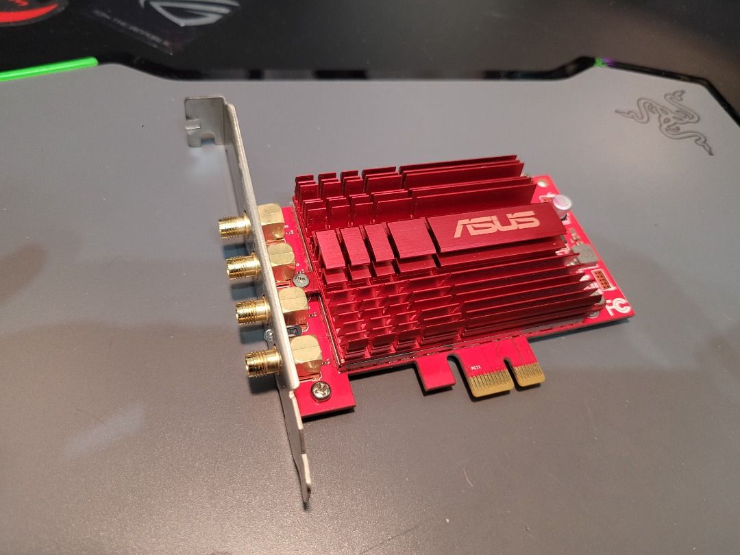 Asus PCE-AC88 Dual-band AC3100 4x4 Wi-Fi PCIe adapter with 4 antenna ...