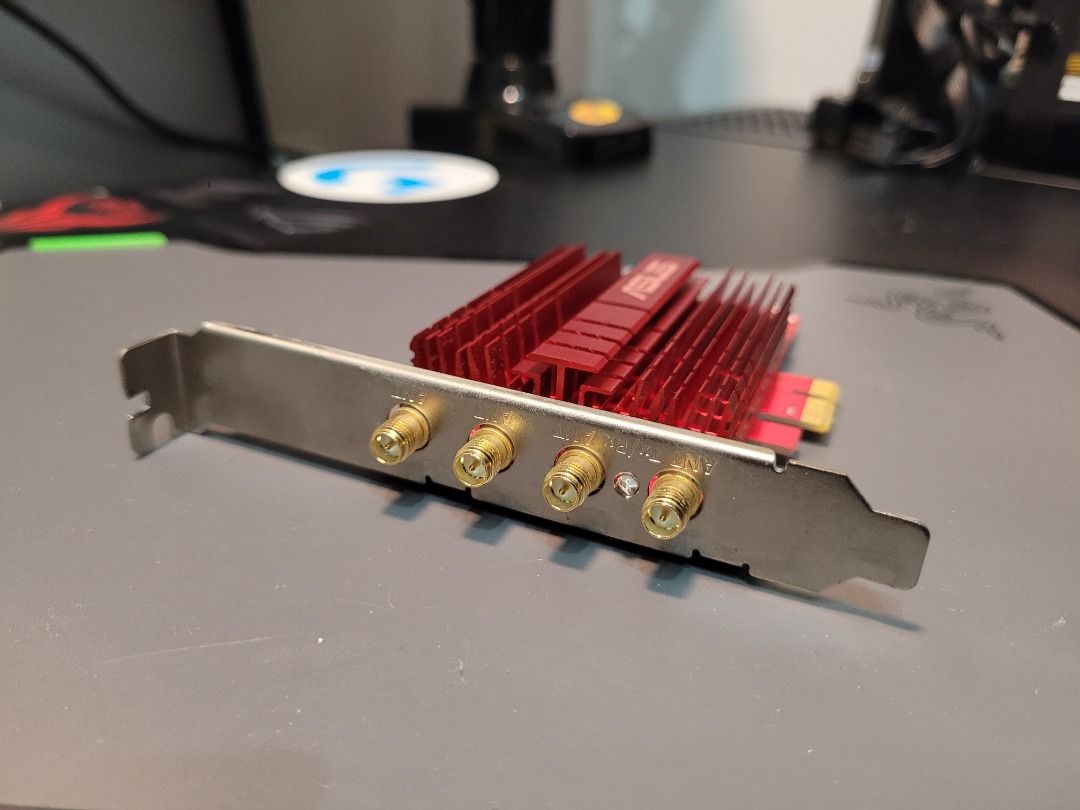 Asus PCE-AC88 Dual-band AC3100 4x4 Wi-Fi PCIe adapter with 4 antenna ...