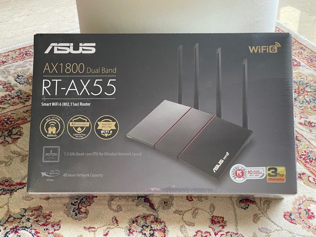 Asus RT-AX55 Router Wifi 6, Computers & Tech, Parts & Accessories ...
