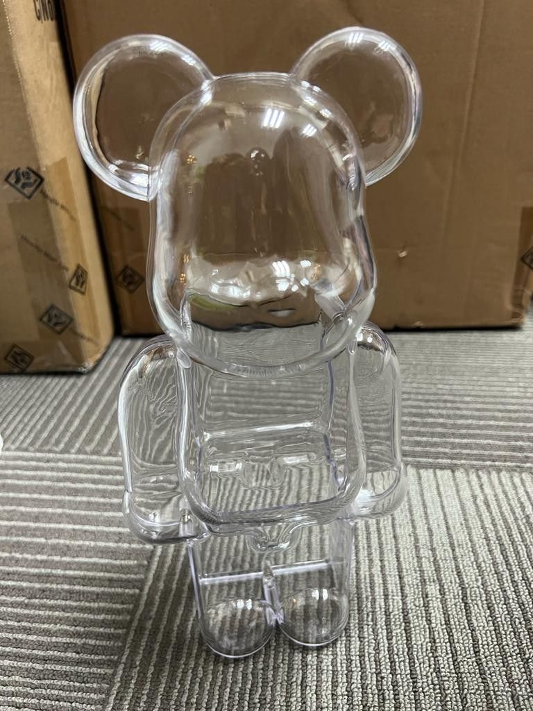 Bearbrick 400% 3D transparent display case, Furniture & Home Living ...