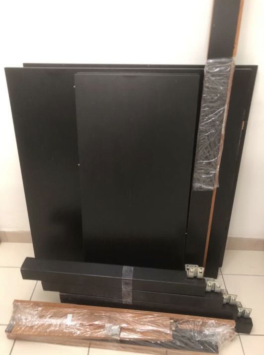 Big Ikea dinning table chairs, Furniture & Home Living, Furniture ...