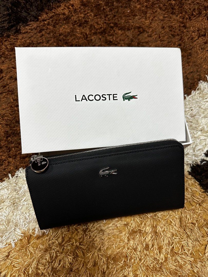Black Lacoste Long wallet on Carousell