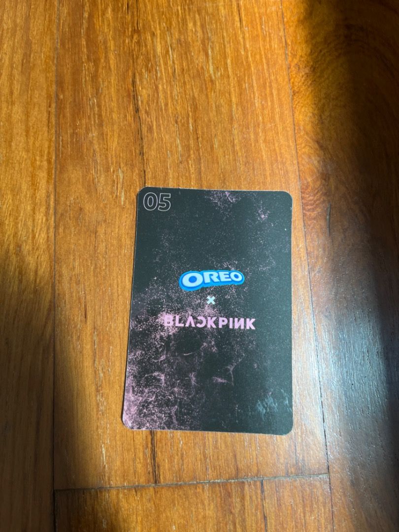Black pink photo card oreo blackpink korean K-pop star concert, Hobbies & Toys, Memorabilia ...