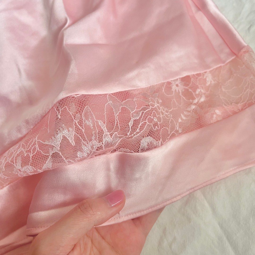 BNWT Victoria’s Secret Very Sexy Satin And Lace Slip Sweet Baby Pink ...