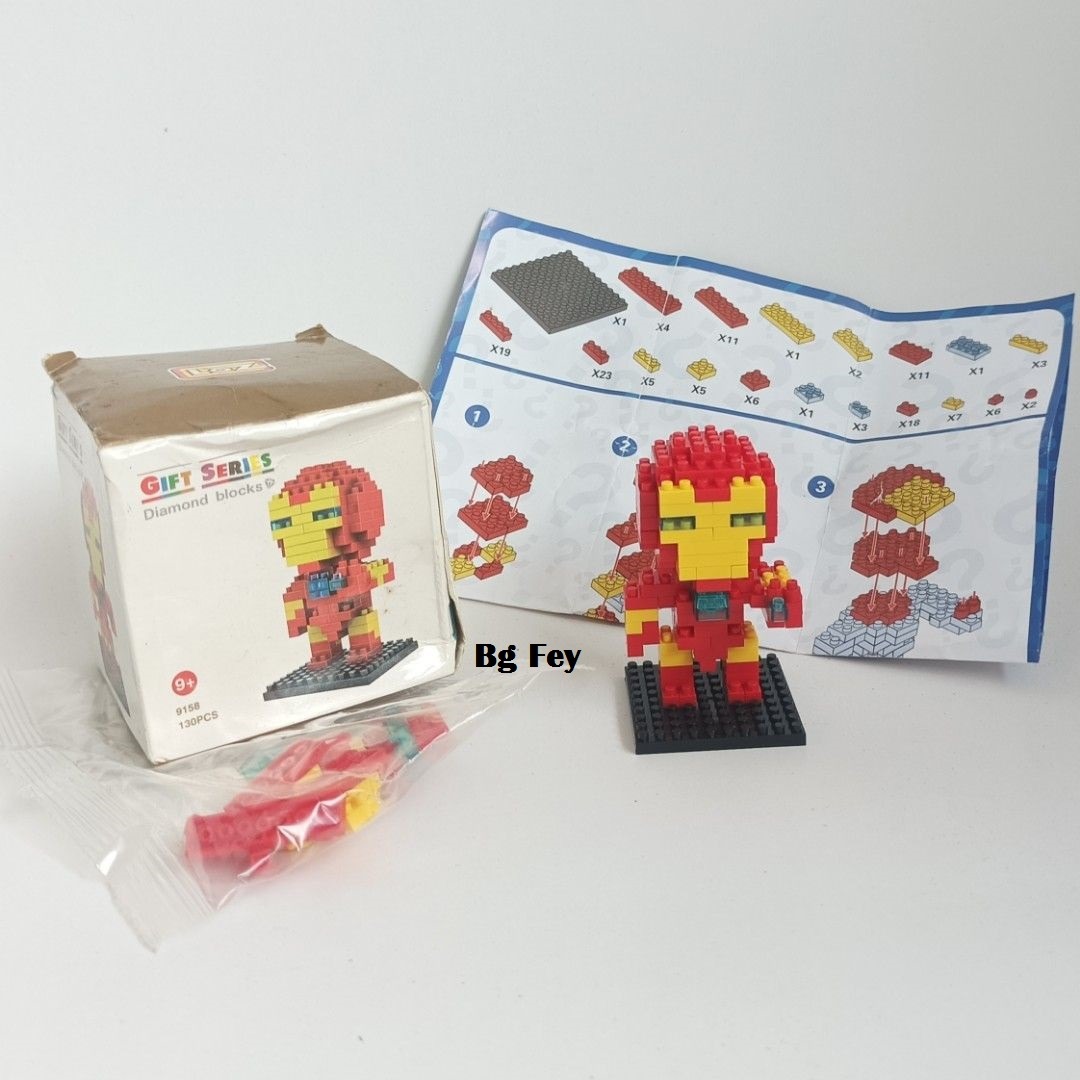 Brick Block Building Loz Diamond Block - Iron Man, Toys & Collectibles ...