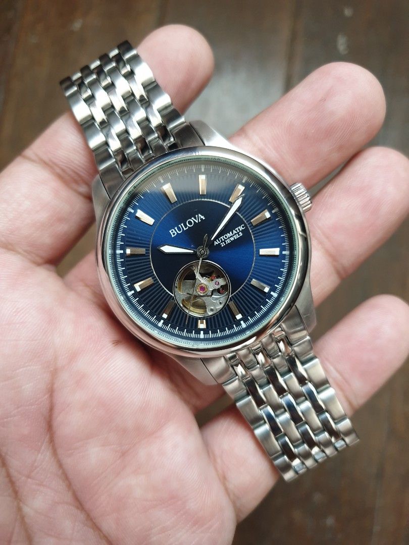 Bulova open heart, Men's Fashion, Watches & Accessories, Watches on ...